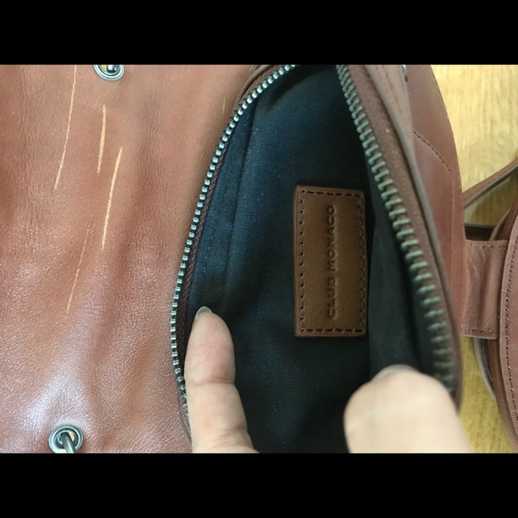 Club Monaco | Bags | Club Monaco Leather Saddle Crossbody Bag | Poshmark